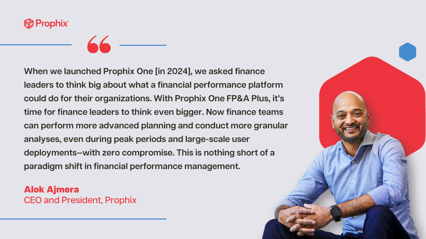 Introducing Prophix One™ FP&A Plus | Prophix