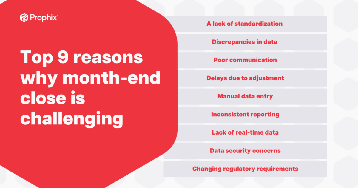 9 reasons why your month-end close is challenging | Prophix